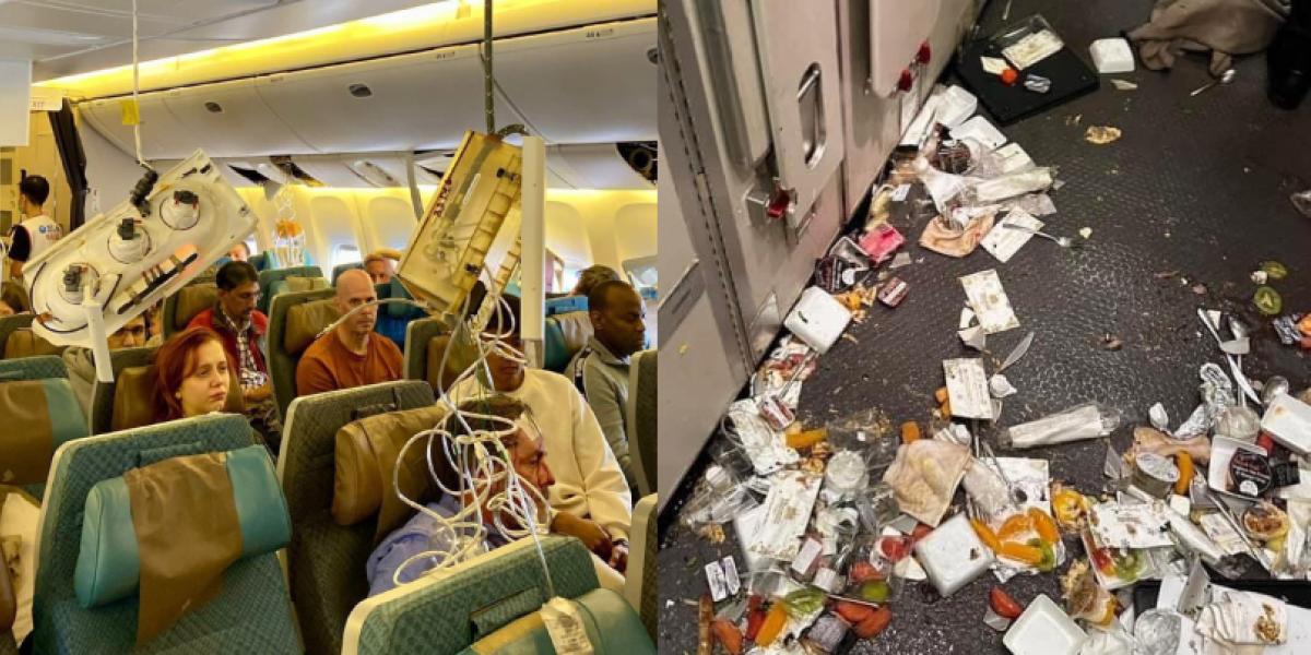 Así quedó el avión afectado por turbulencias | Zona 3 Equilibrio Perfecto | Reporte vial ...